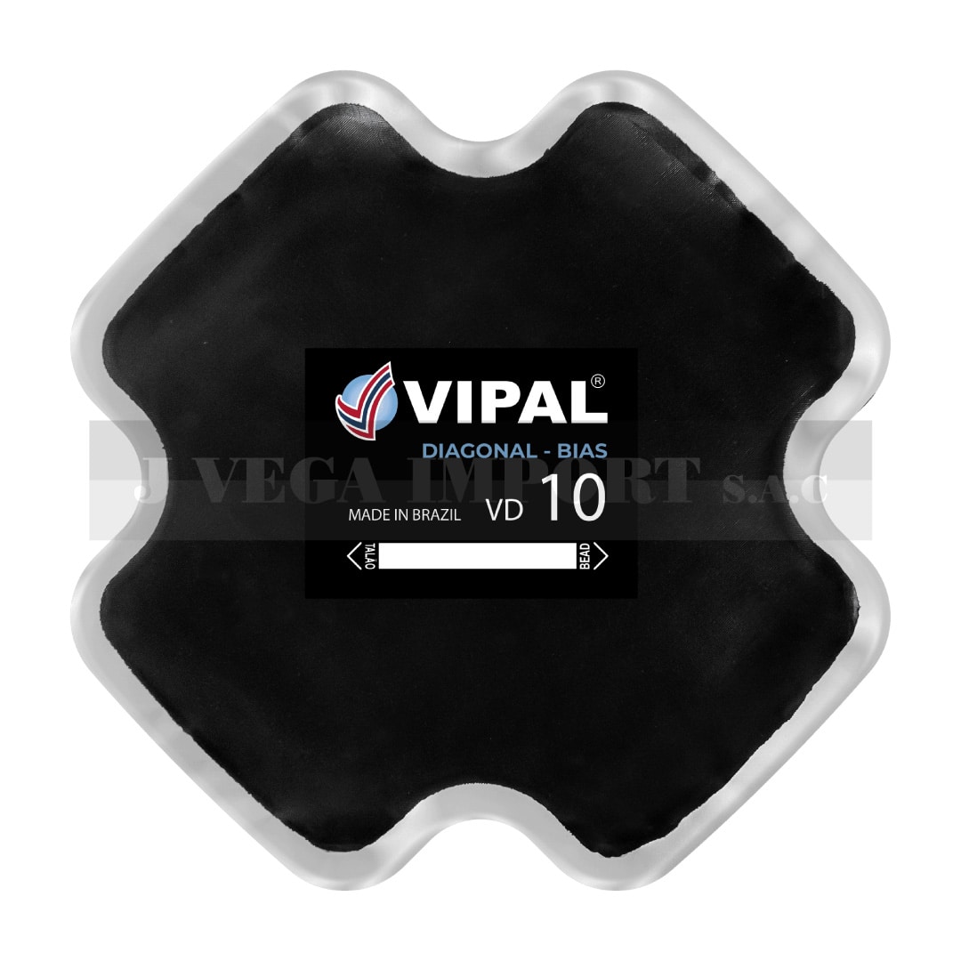 Parche convencional para llanta VD-10 455 mm 3 x caja VIPAL – J VEGA IMPORT SAC